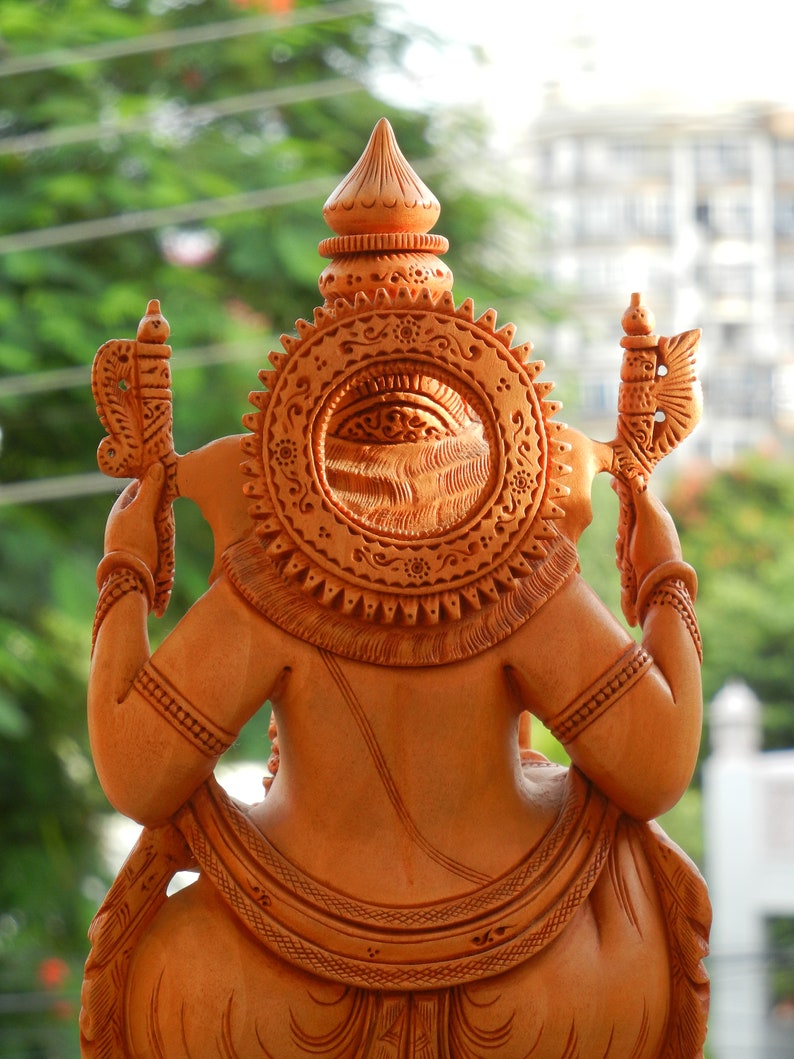 Kadam Wood Handmade Lord Ganesh Idol Hindu Home Décor - Etsy