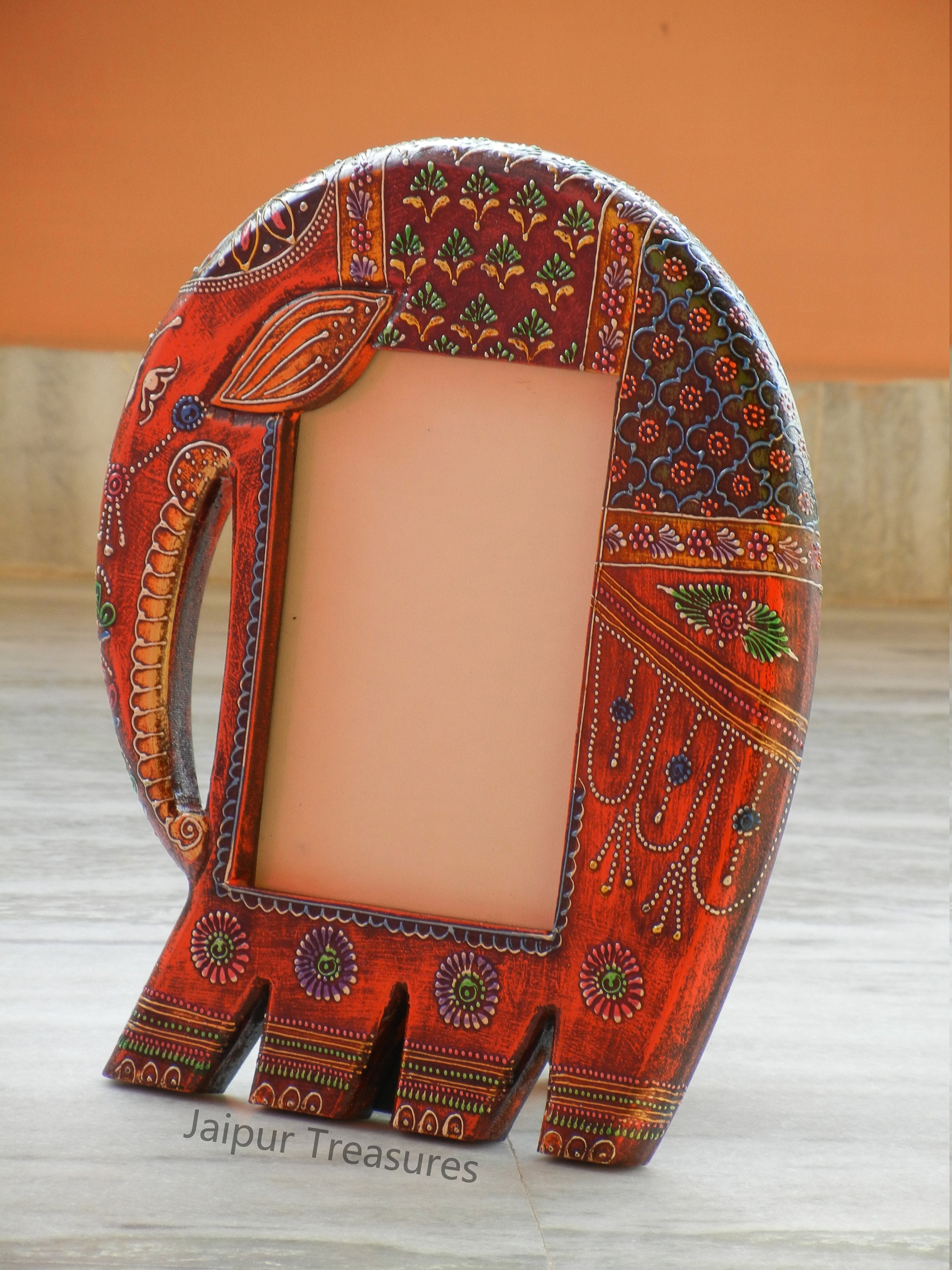 Wooden Elephant Photo Frame Photo Stand Picture Frames - Etsy