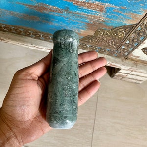 Marble Mortar and Pestle, Okhal, Moosal, Moosali, Traditional Indian ...