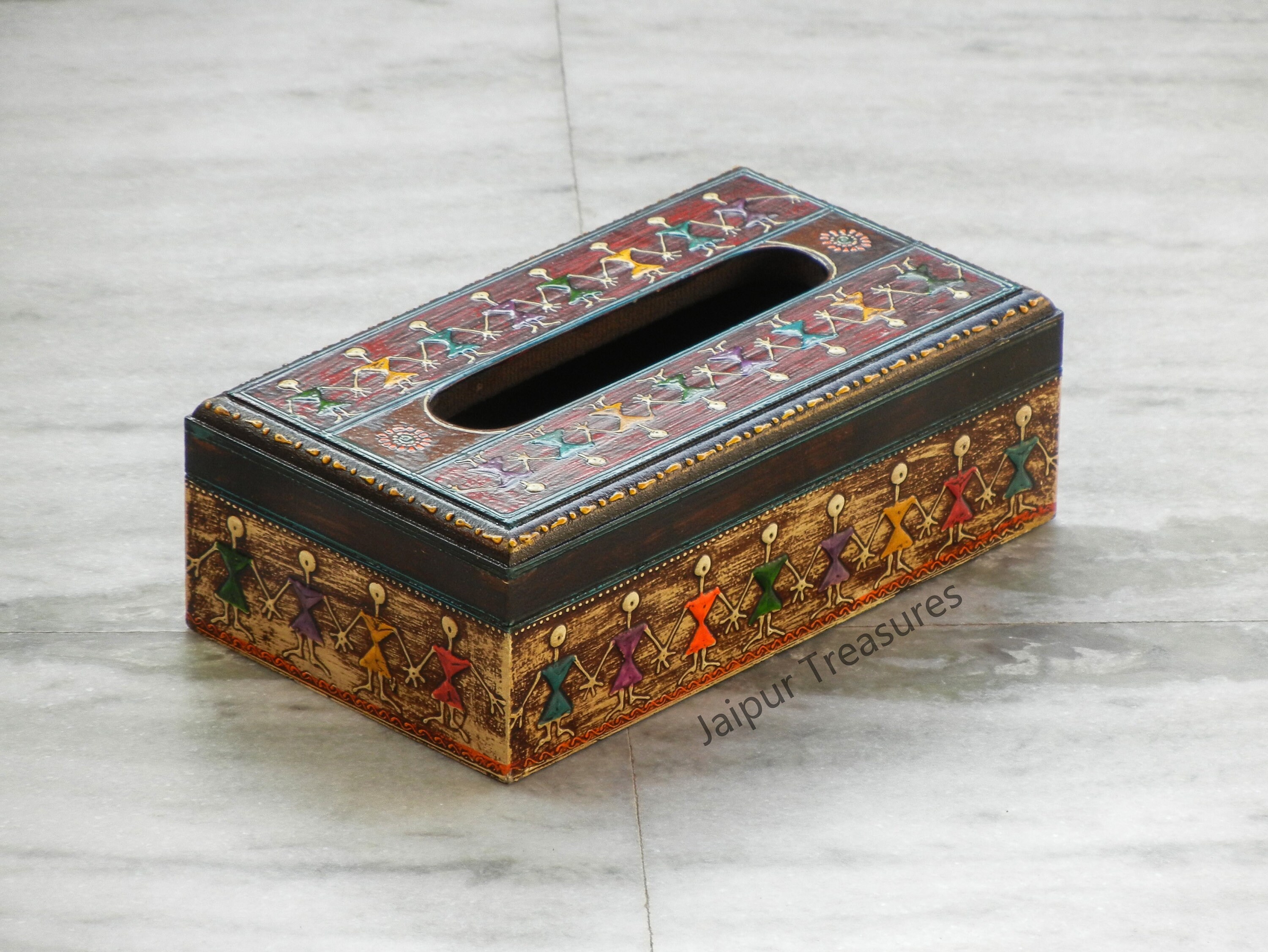 Wooden Painted Tissue Box Tissue Holder Tissue Dispenser - Etsy