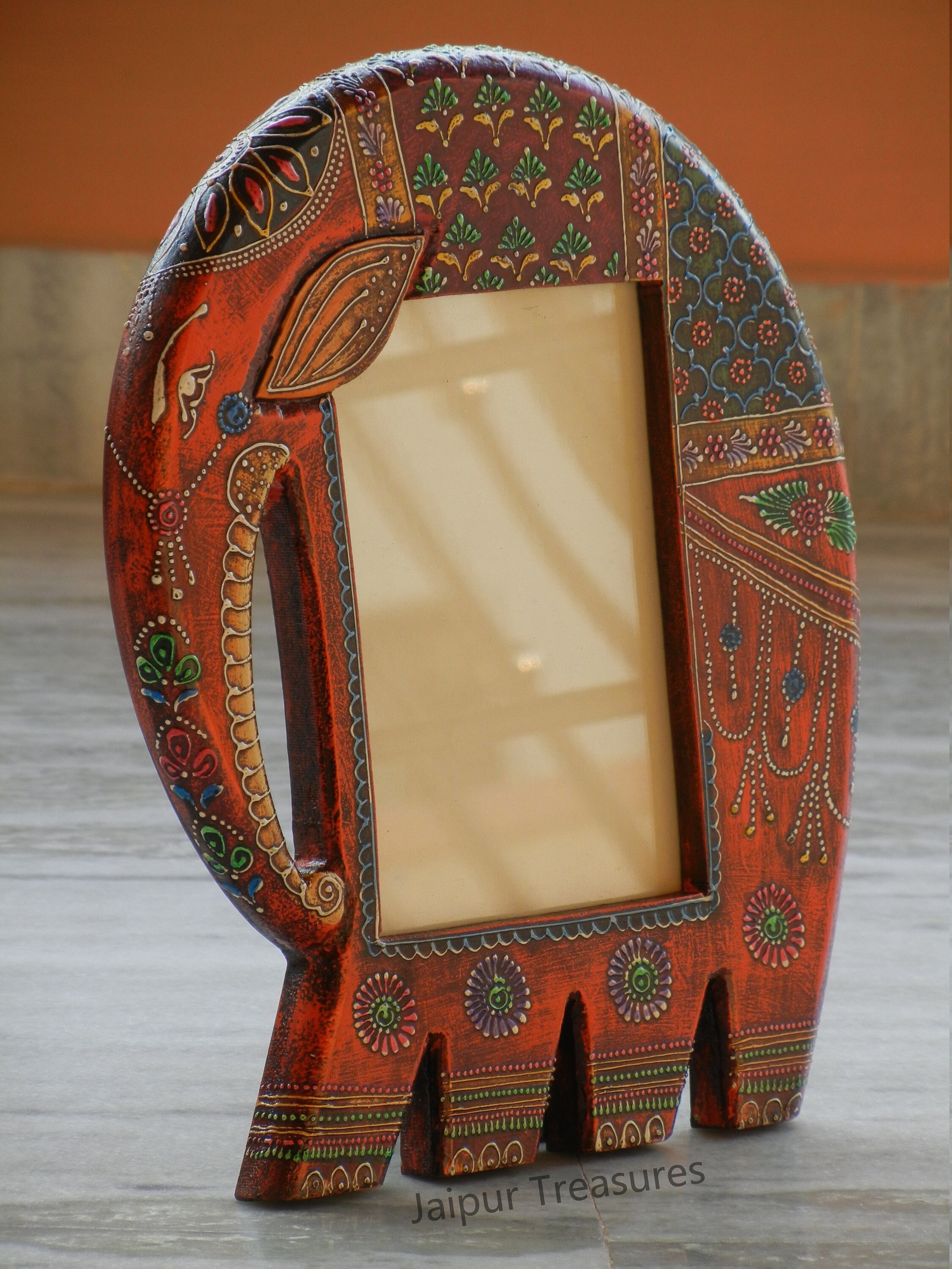 Wooden Elephant Photo Frame Photo Stand Picture Frames - Etsy