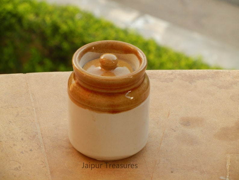 Ceramic Pickle Jar Achaar Barni Sauce Jar Container - Etsy
