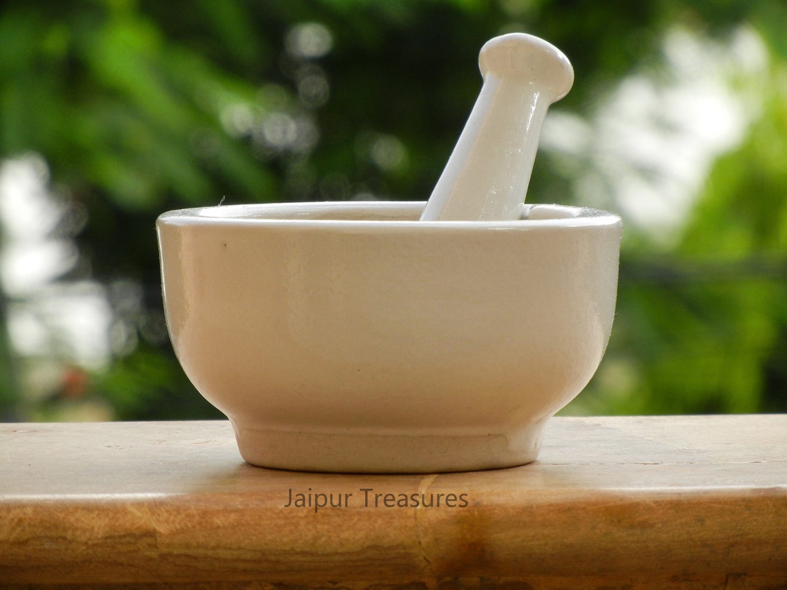 Ceramic Mortar and Pestle Okhal Moosal Moosali Traditional | Etsy