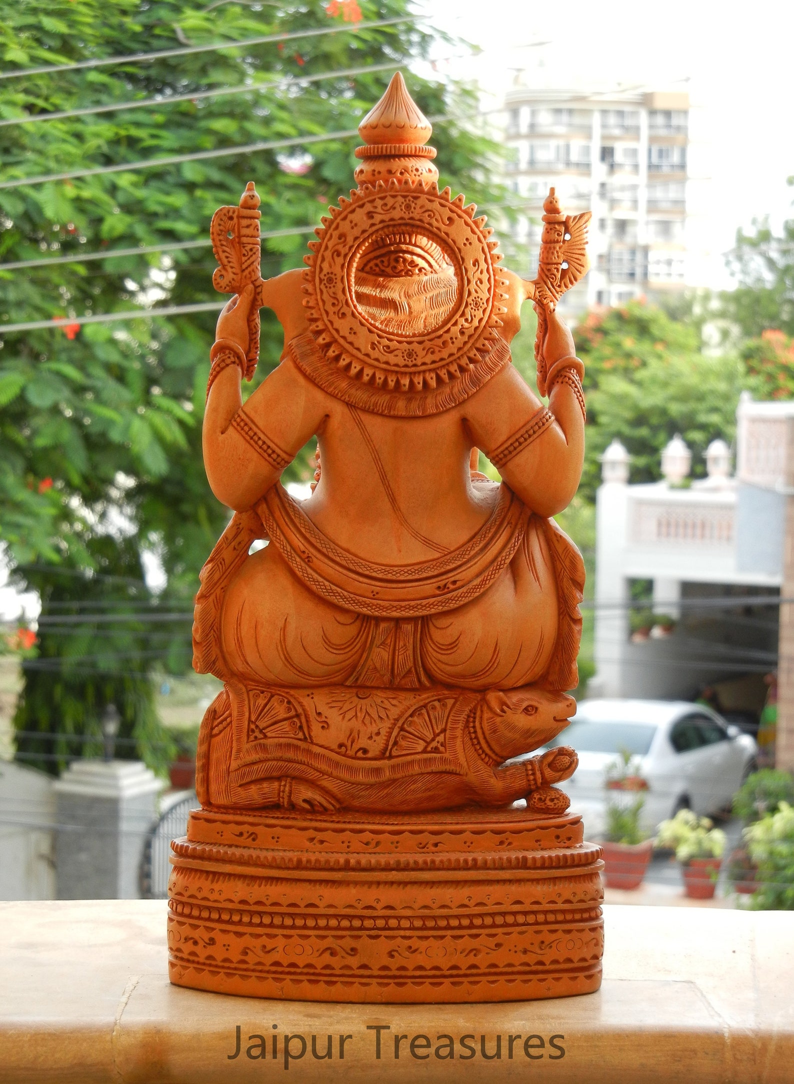 Kadam Wood Handmade Lord Ganesh Idol Hindu Home Décor - Etsy