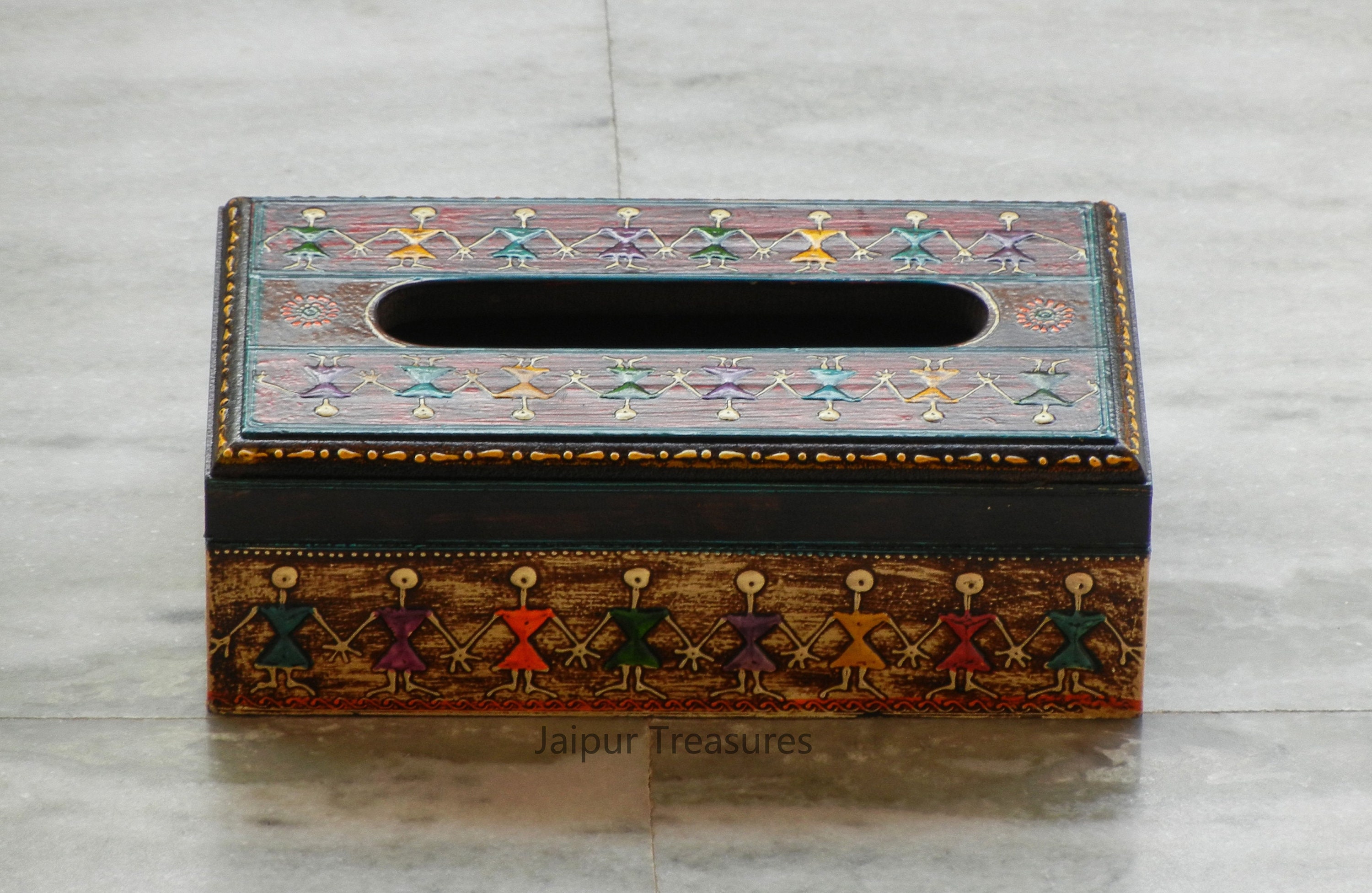 Wooden Painted Tissue Box Tissue Holder Tissue Dispenser - Etsy