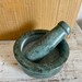 Marble Mortar and Pestle, Okhal, Moosal, Moosali, Traditional Indian ...