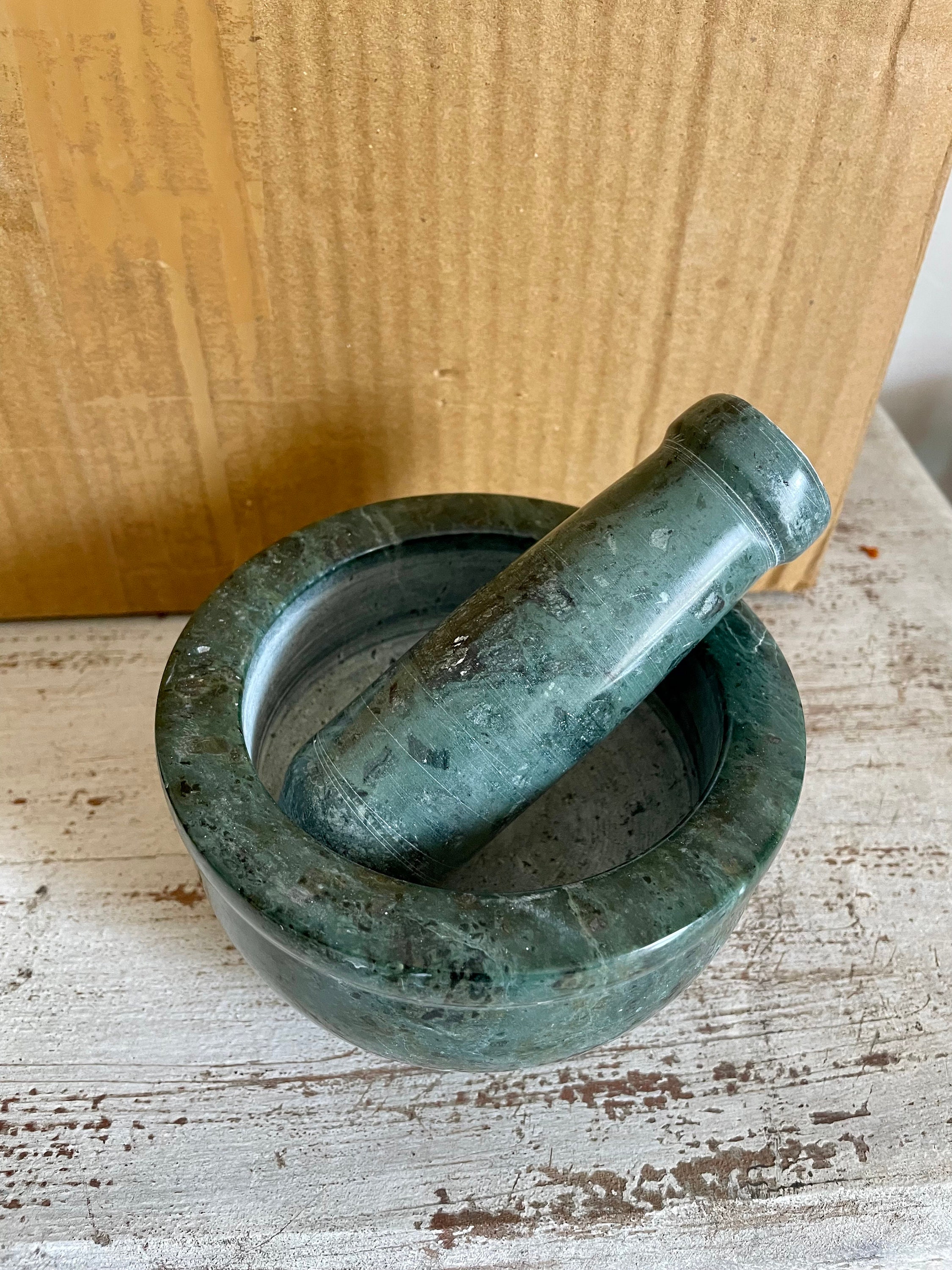 Marble Mortar and Pestle, Okhal, Moosal, Moosali, Traditional Indian ...