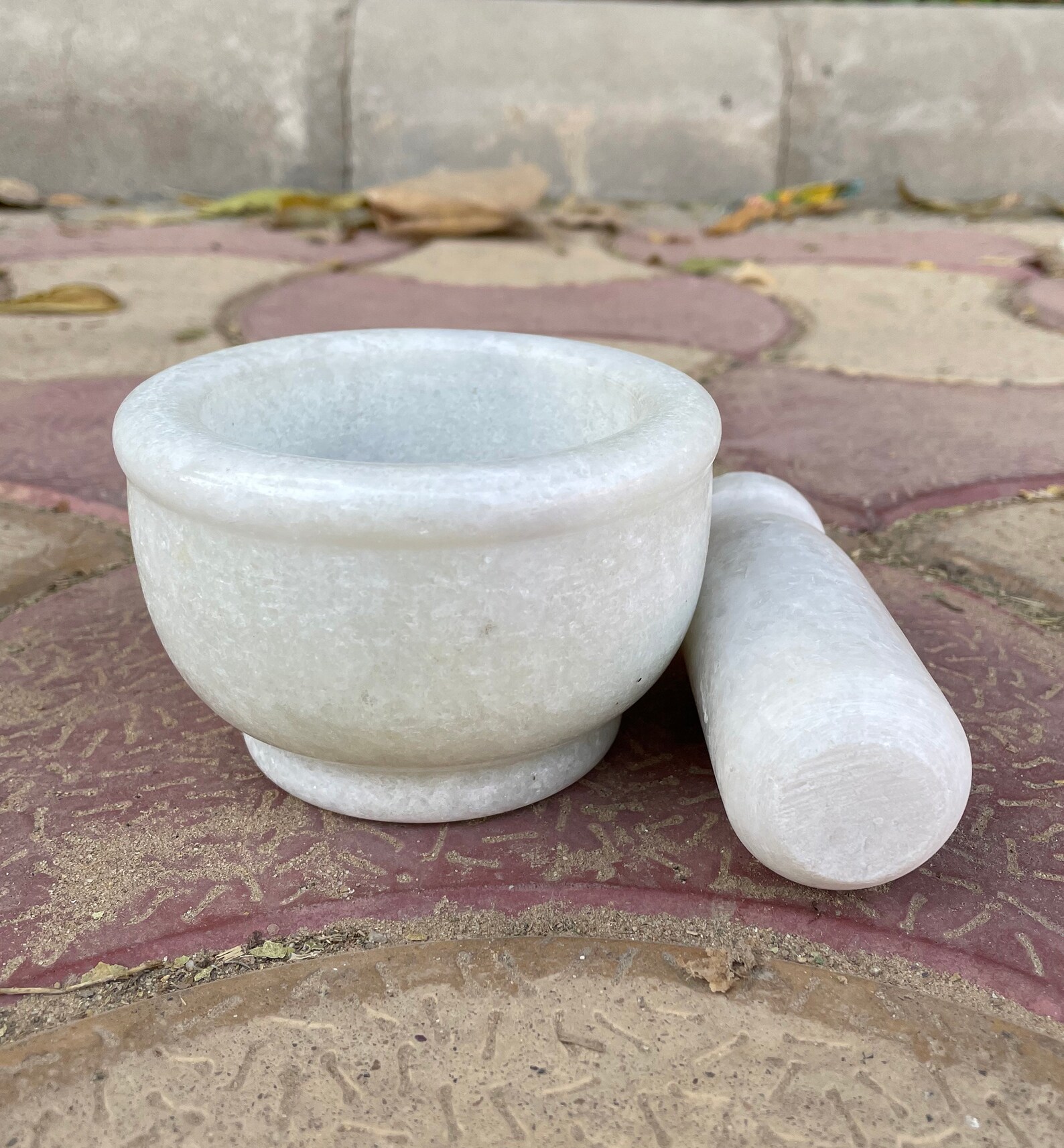Marble Mortar and Pestle Okhal Moosal Moosali Traditional - Etsy