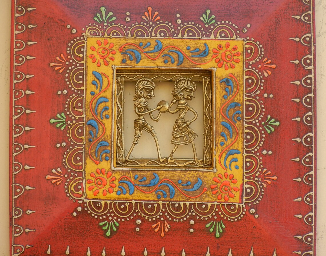 Wooden and Brass Wall Decor Wall Hanging Wall Art Handmade | Etsy