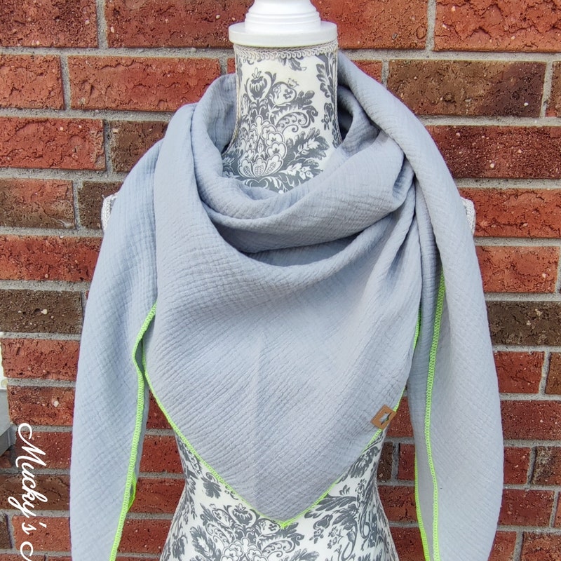 Neon Yellow Scarf - Etsy