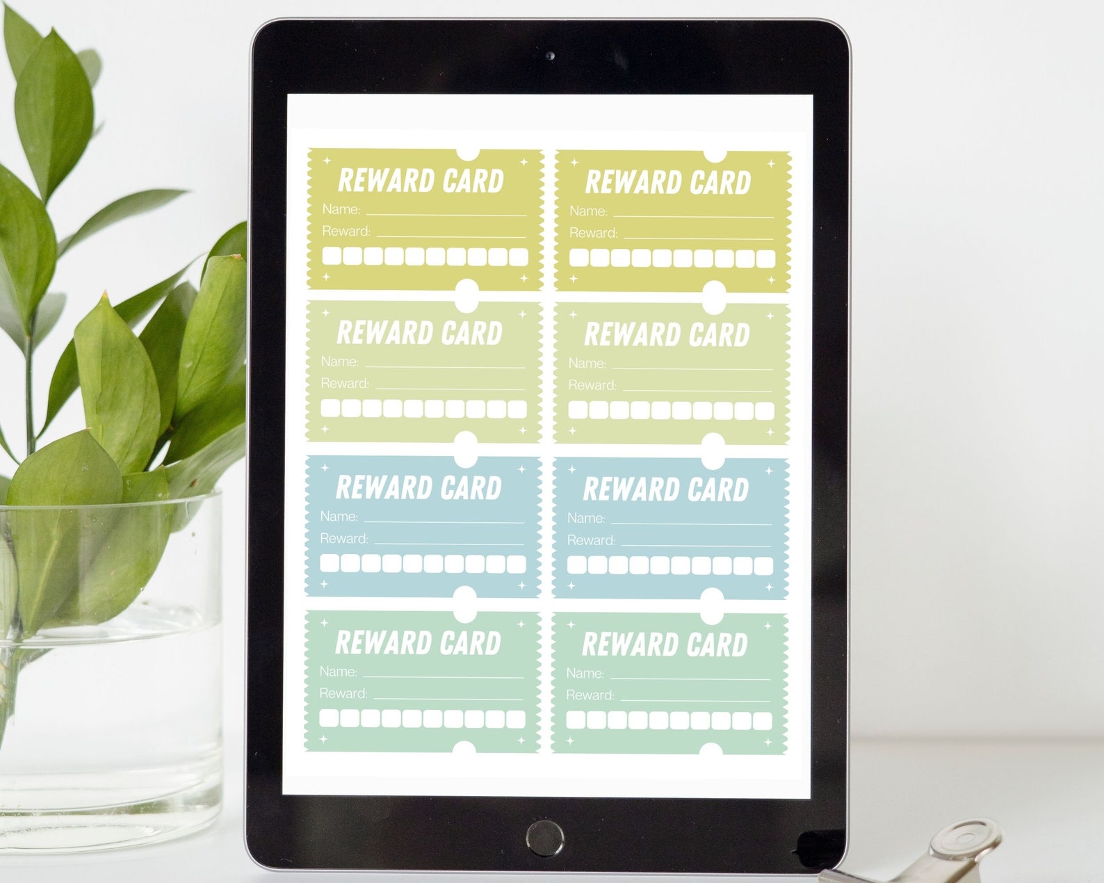 Kids Printable Reward Card Coupon for Chores - Etsy