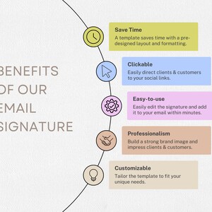 Clickable Professional Email Signature Template for Gmail and Outlook ...