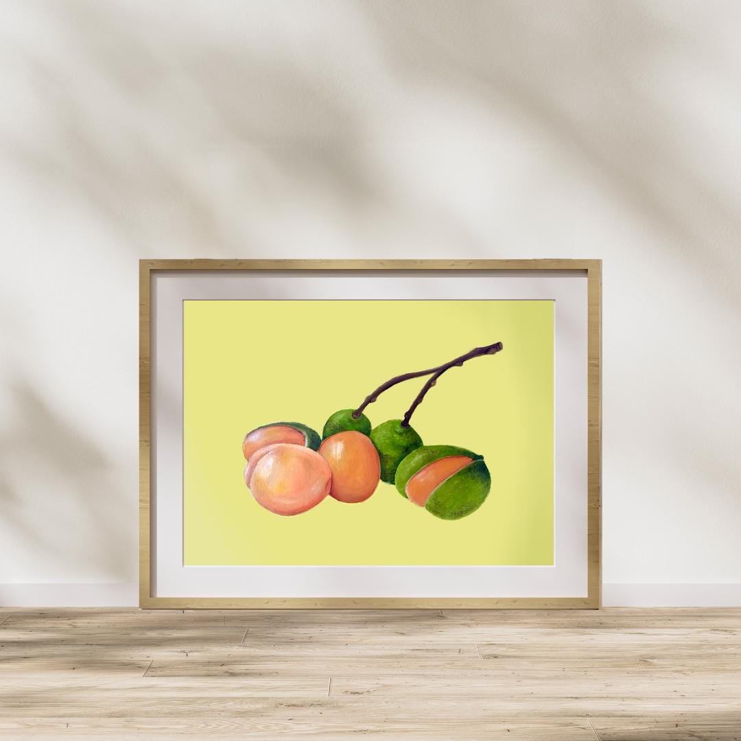 Quenepas - En La Bodega Digital Art Print - Etsy