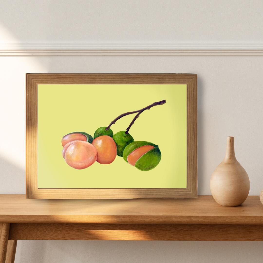 Quenepas - En La Bodega Digital Art Print - Etsy