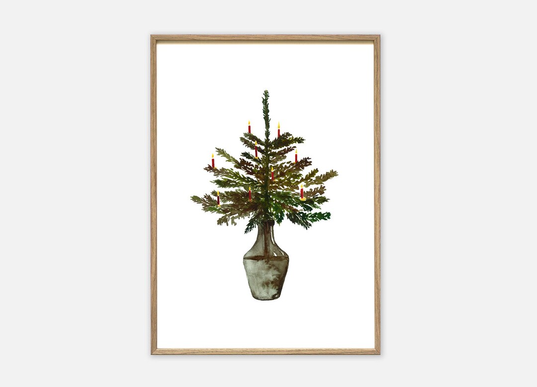 Poster Art Print Christmas Tree A4 A3 Art Prints - Etsy