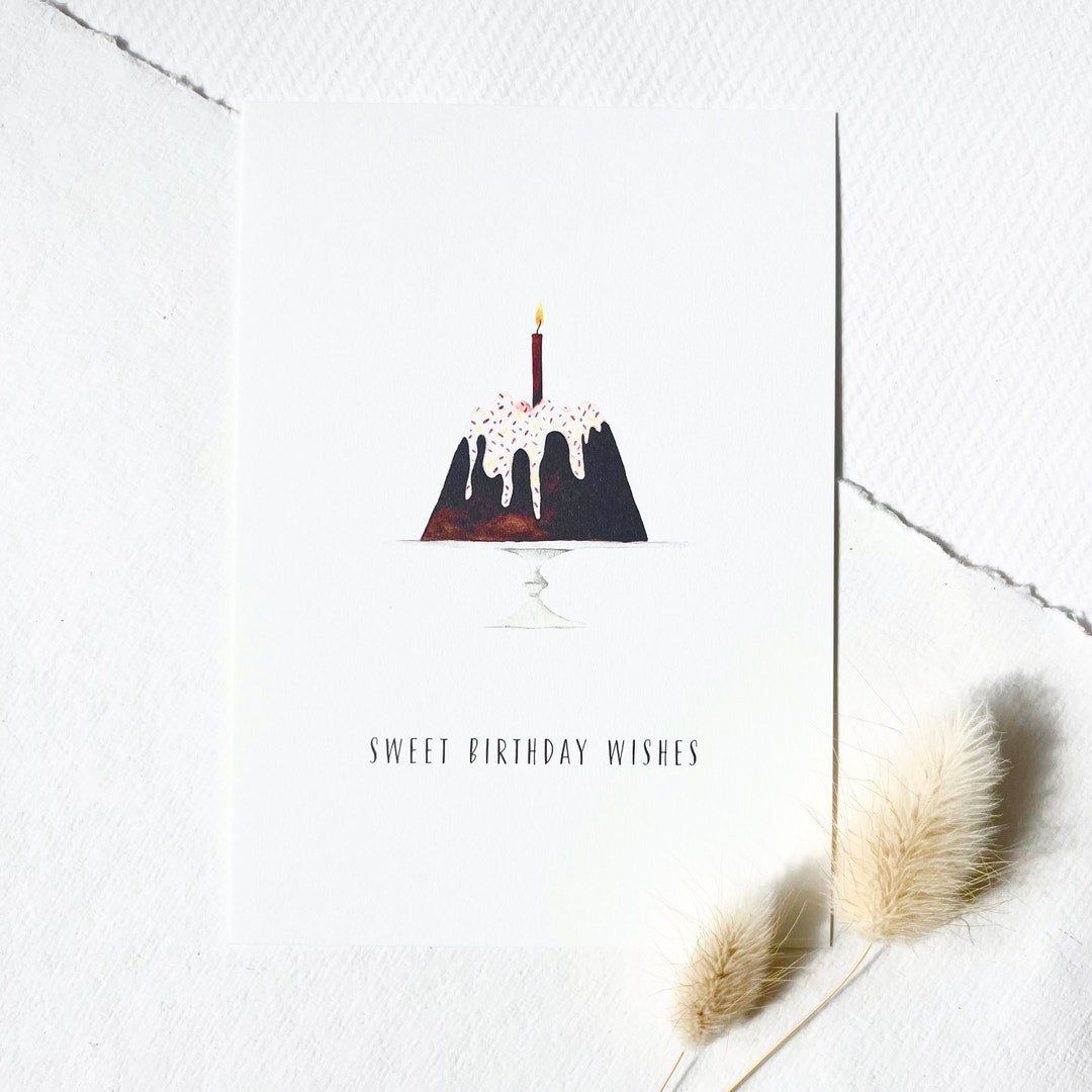 Postcard Birthday Sweet Birthday Wishes Postcard A6 Card Birthday ...