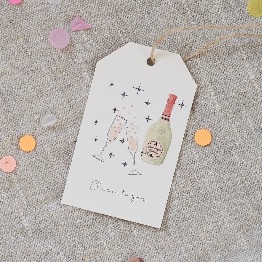Gift Tag · Cheers to You - Etsy UK