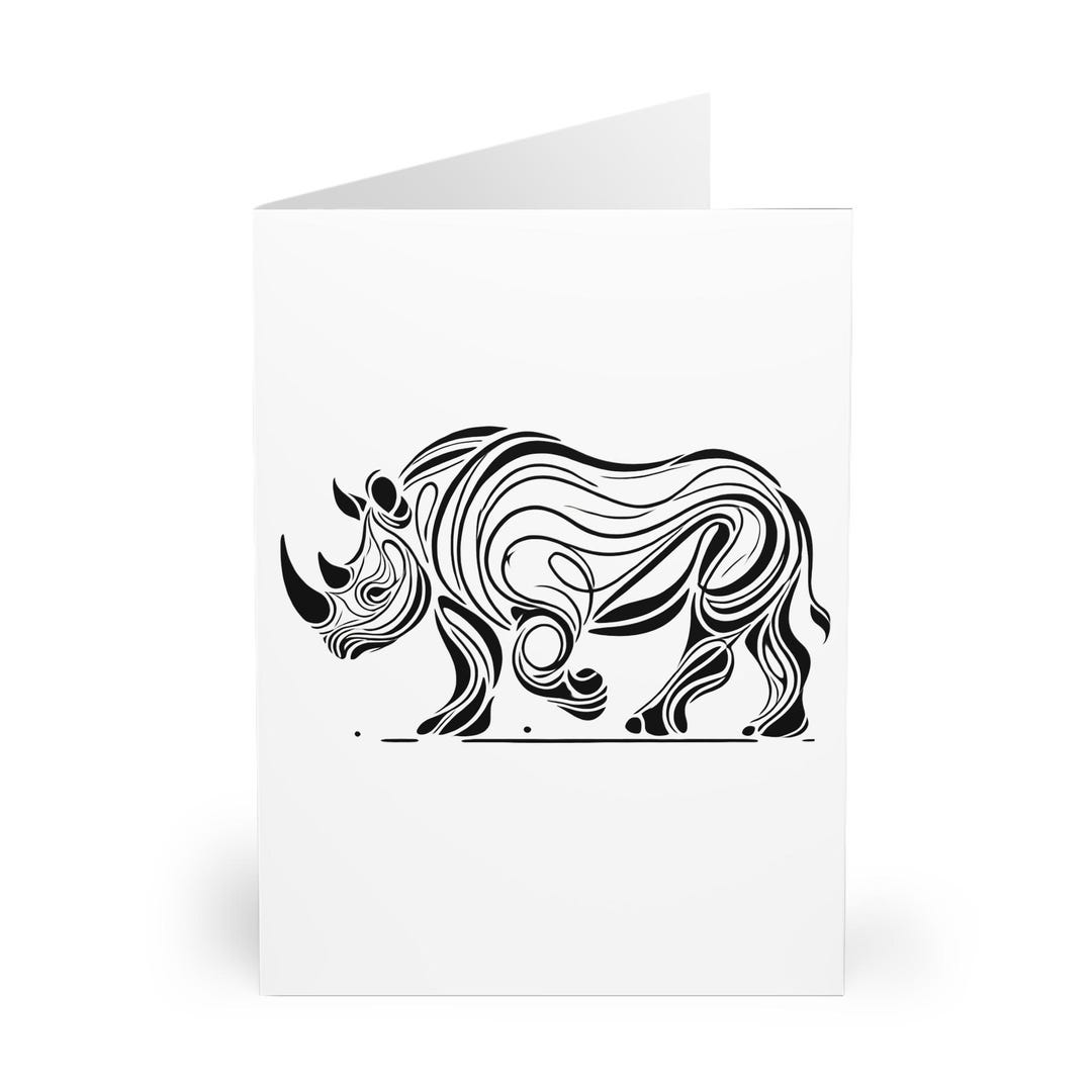 Rhino Cards, 5 Pack, Endangered Species Series, Wildlife Lovers Gift ...