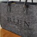 Laser Engraved Felt Tote Bag, Felt Tote Bag, Personalized Felt Tote Bad ...