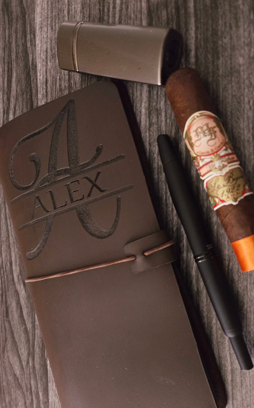Leather Journal Cigar, Cigar Log, Cigar Gift, Handmade Gift ...