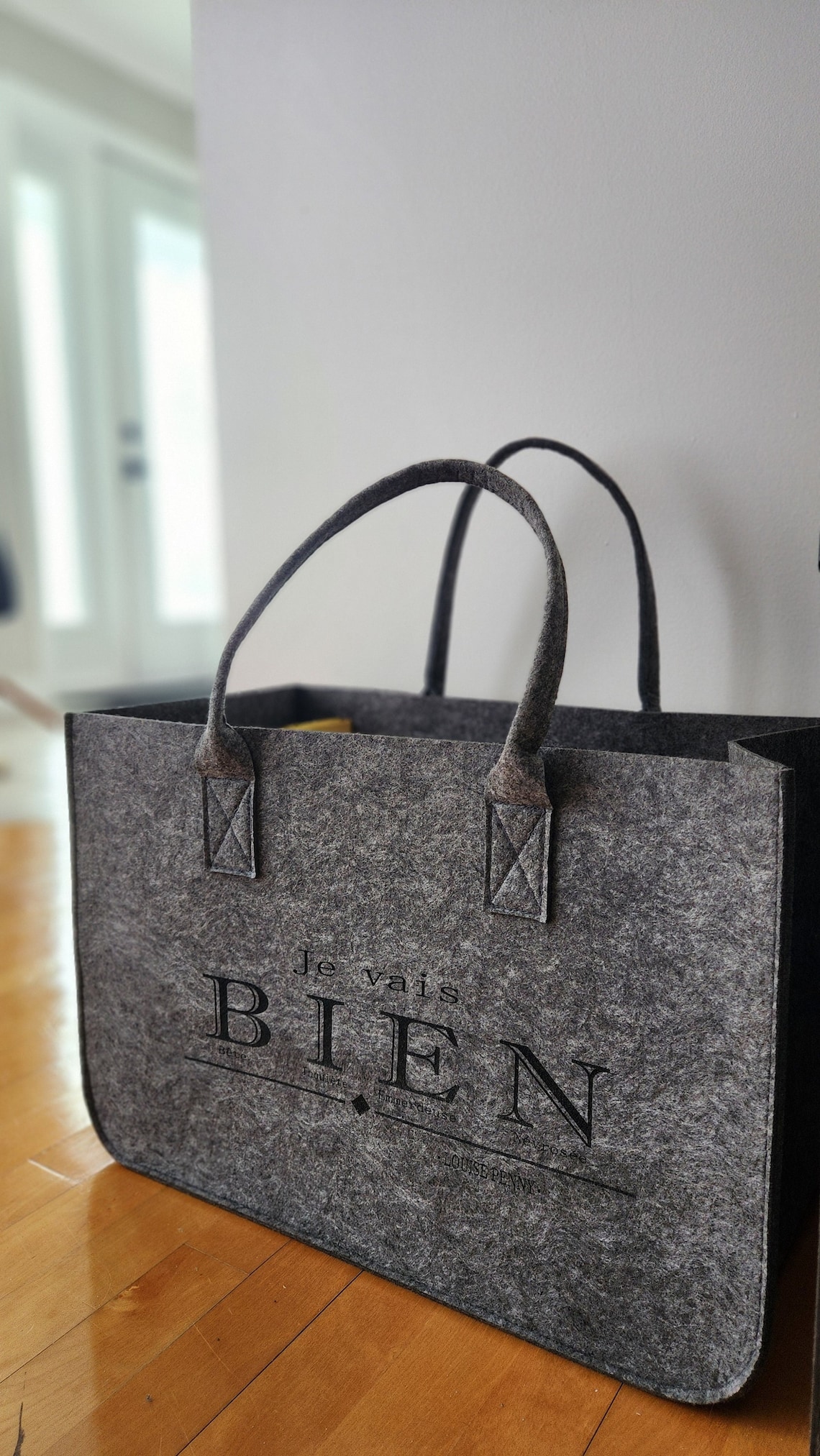 Laser Engraved Felt Tote Bag, Felt Tote Bag, Personalized Felt Tote Bad ...