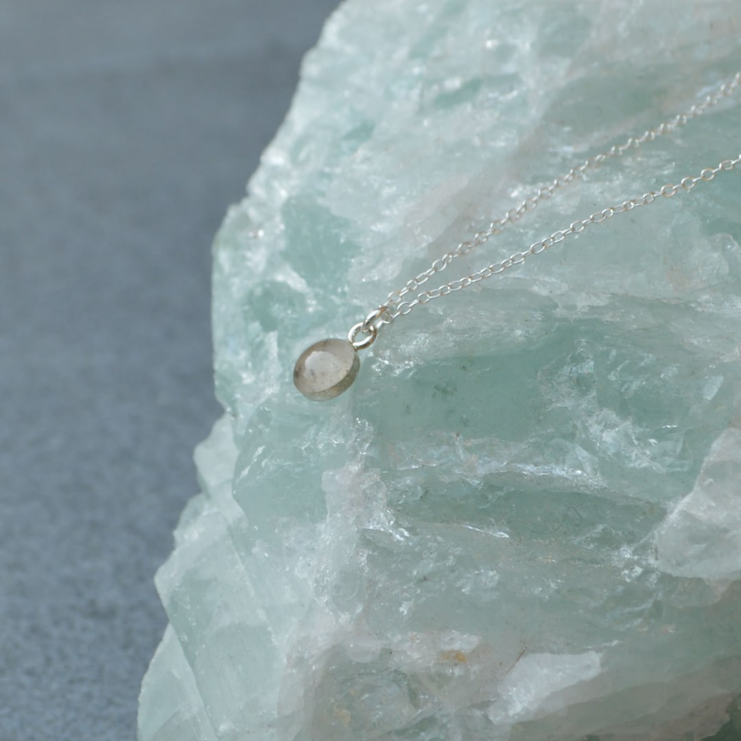 Genuine Real Moon Dust Necklace 925. Sterling Silver Moon Dust Pendant ...