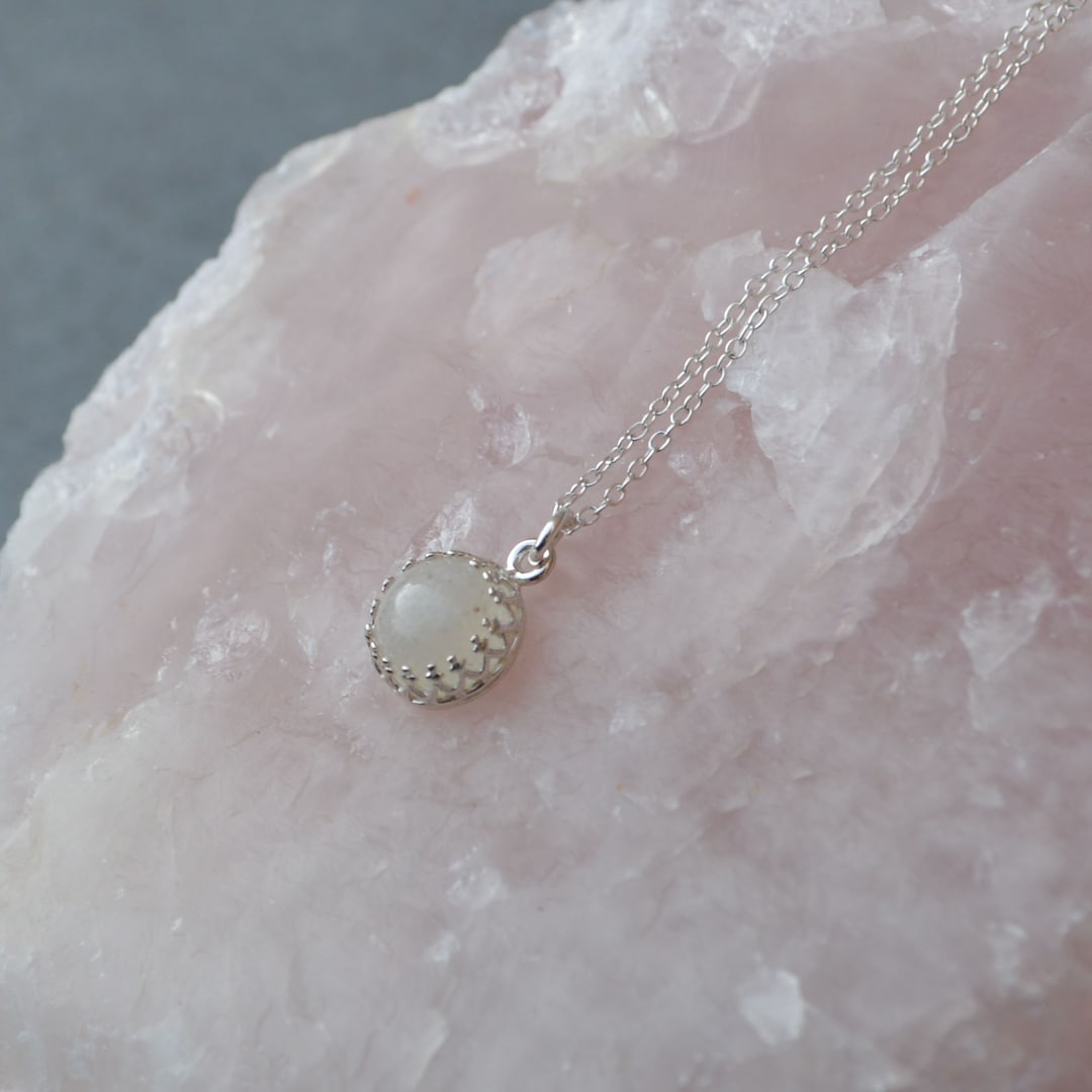 Genuine Real Moon Dust Princess Necklace - 925. Sterling Silver - Moon ...