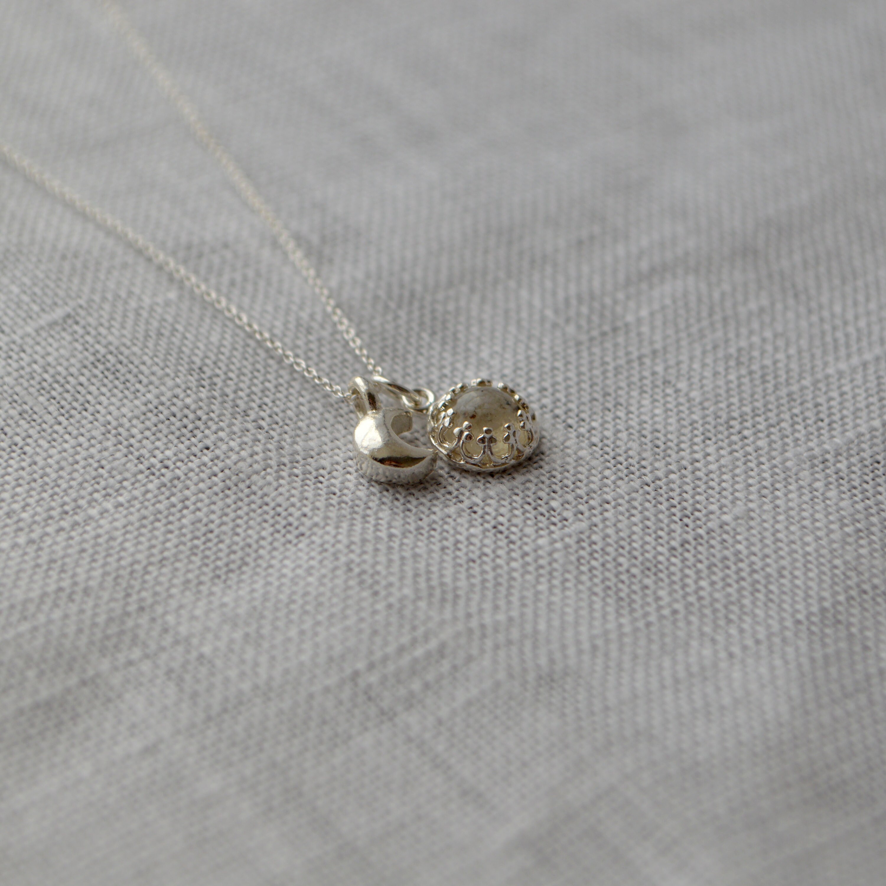 Genuine Real Moon Dust Princess Necklace - 925. Sterling Silver - Moon ...