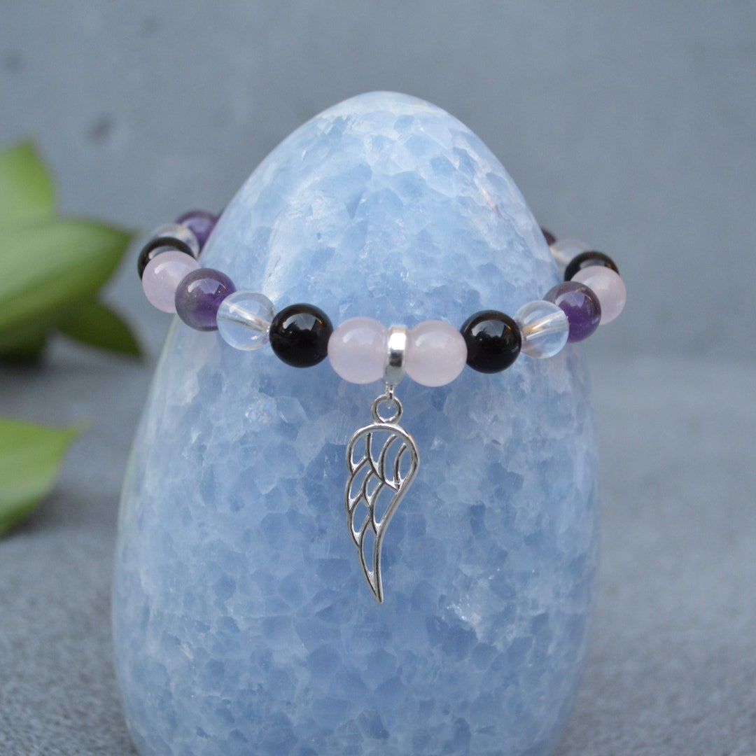 Grief & Loss Support Bracelet- Crystal Healing Bracelet- Custom ...