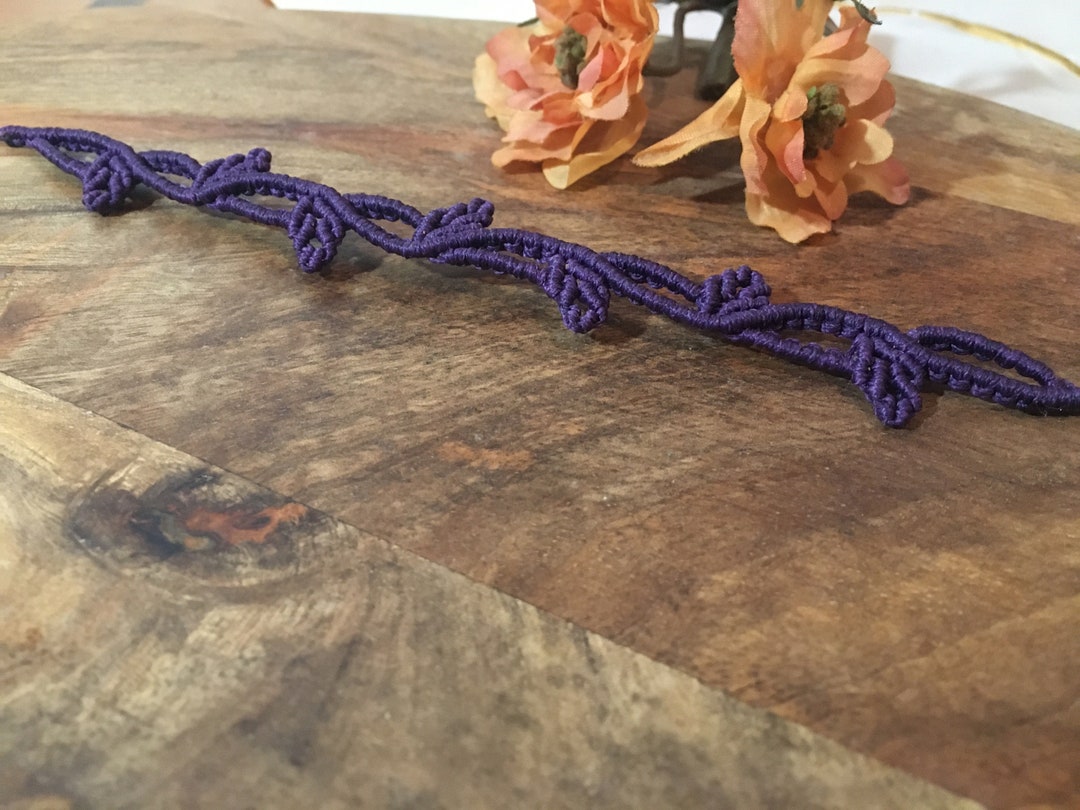 Bohemian Leaf Macrame Bracelet, Branch Leaf Fairy Bracelet, Macrame ...