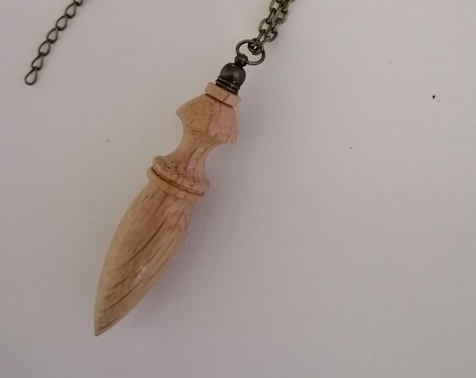 Dowsing Pendulum Necklace Made From Local Oak Wood - Etsy