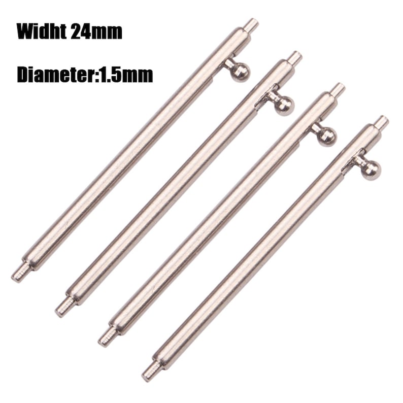 Stainless Steel Quick Release Spring Bar 4pcs Silver Metal | Etsy