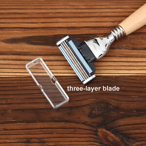 Personalized Razor With Wood Handle, Shaving Brush, Safety Razor for ...