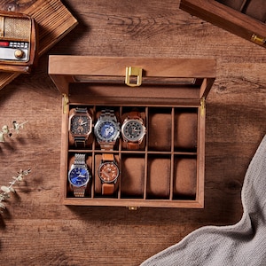Custom Engraved Watch Box | Gift for Dad | Birthday Gift for Men ...