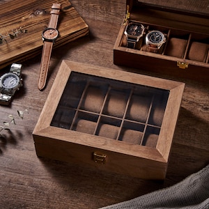 Custom Engraved Watch Box | Gift for Dad | Birthday Gift for Men ...