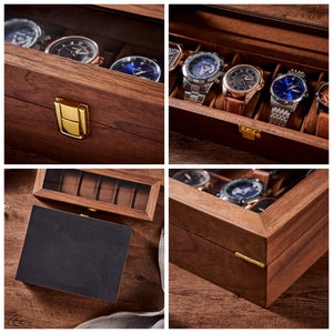Custom Engraved Watch Box | Gift for Dad | Birthday Gift for Men ...
