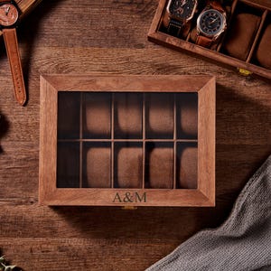Custom Engraved Watch Box | Gift for Dad | Birthday Gift for Men ...