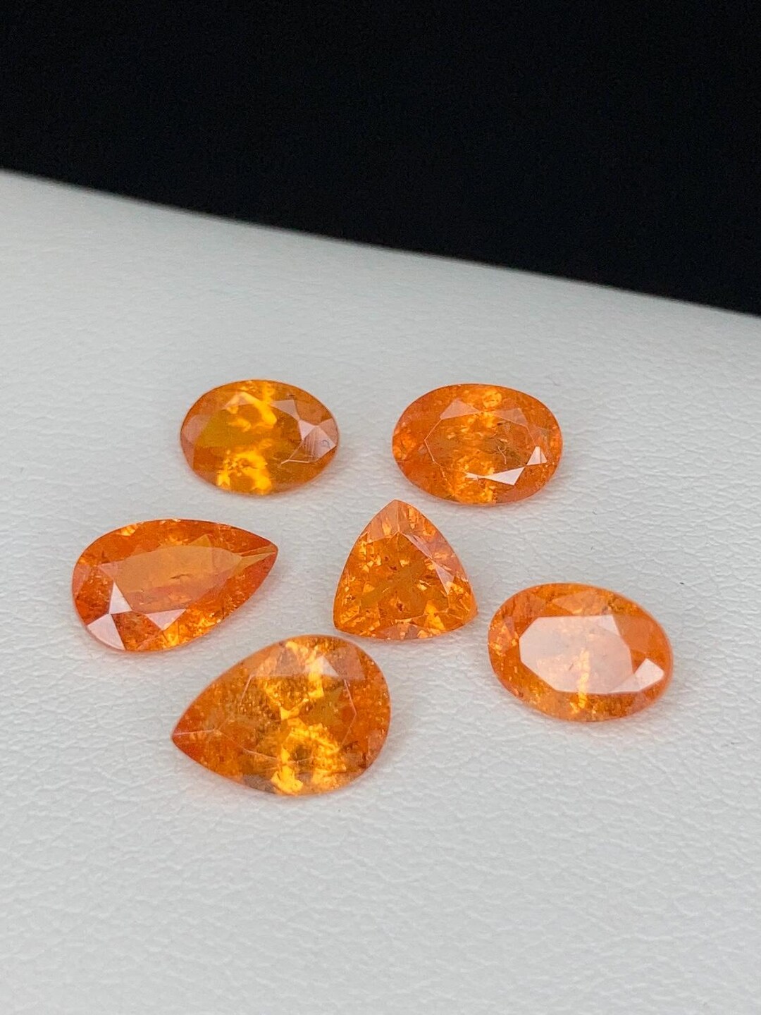 Rare Fiery Orange Mandarin Garnet Gemstone Lot 6.55ct, 5x8mm Approx Its ...