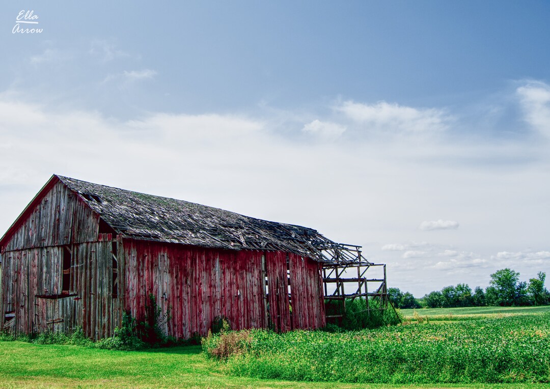 Rustic Red Barn Photo, Farmhouse Wall Art (digital Image) - Etsy