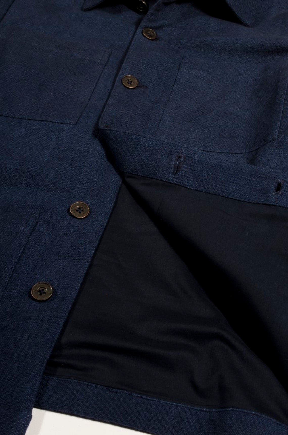 Indigo Jacket Fully Lined /men's Indigo Jacket / Winter - Etsy