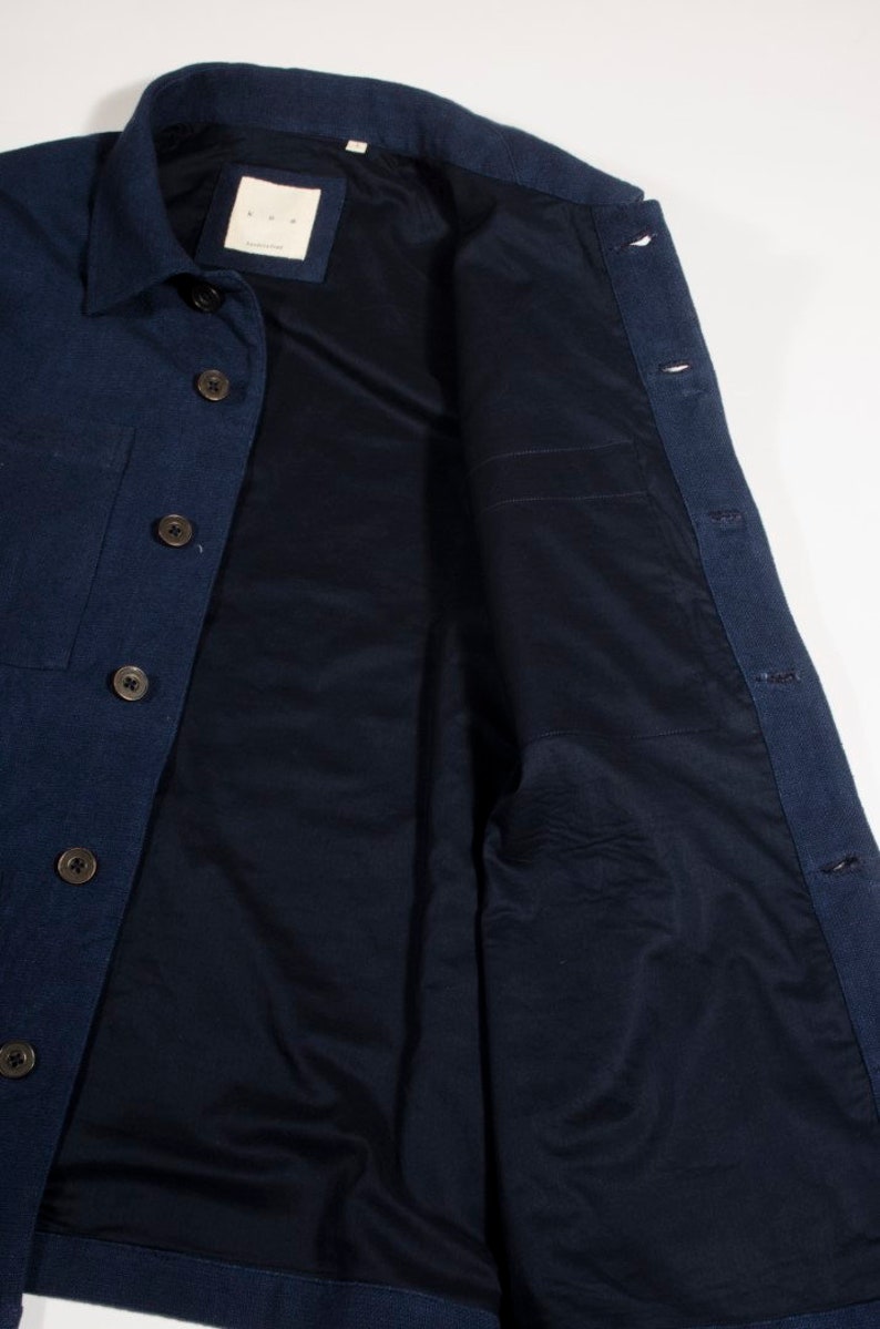 Indigo Jacket Fully Lined /men's Indigo Jacket / Winter Jacket / French ...