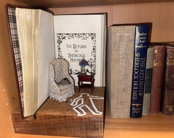 Bookshelf Scene - Etsy