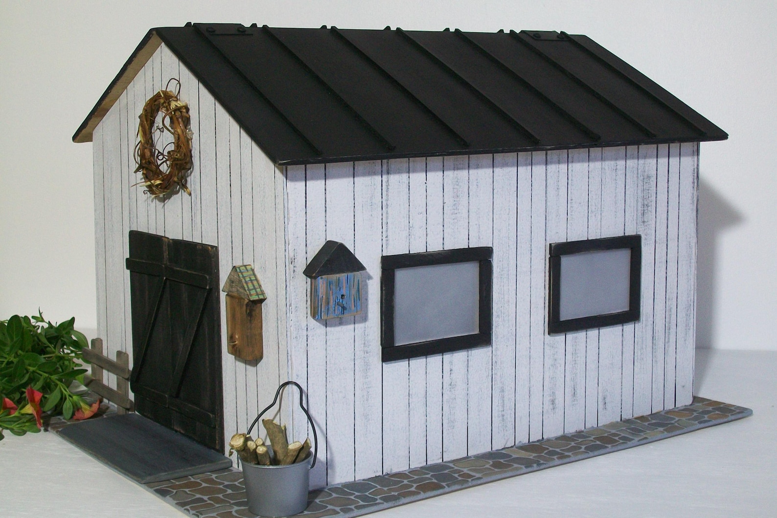 Wedding Card Barn / Rustic Barn Farmhouse Decor / Handmade, One-of-a ...