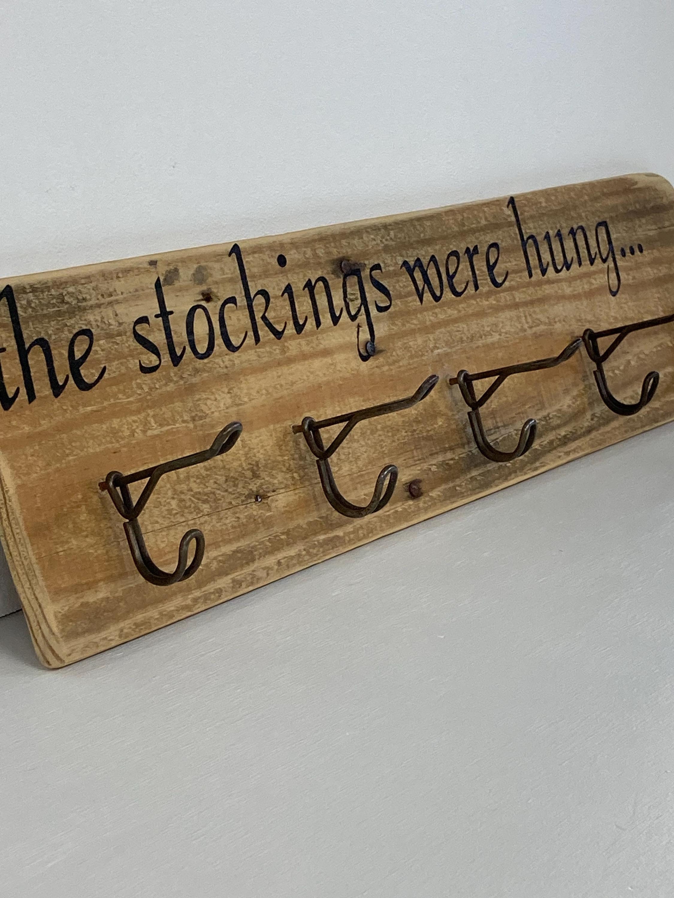 Christmas Stocking Hanger Sign. Christmas Sign for Stockings. Stocking ...