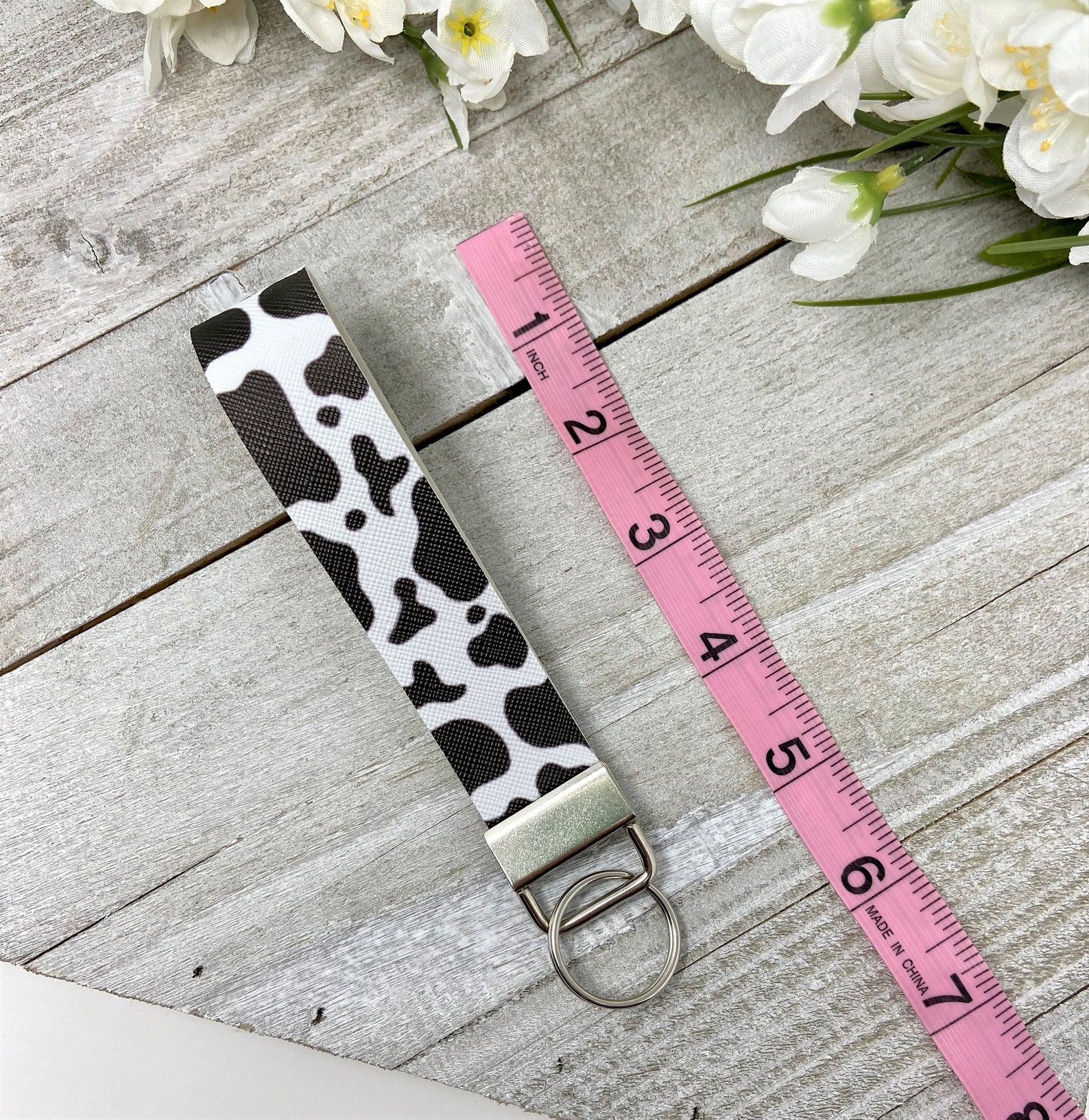 Cow Key Chain Key Chain Wristlet Key Fob Key Chain - Etsy