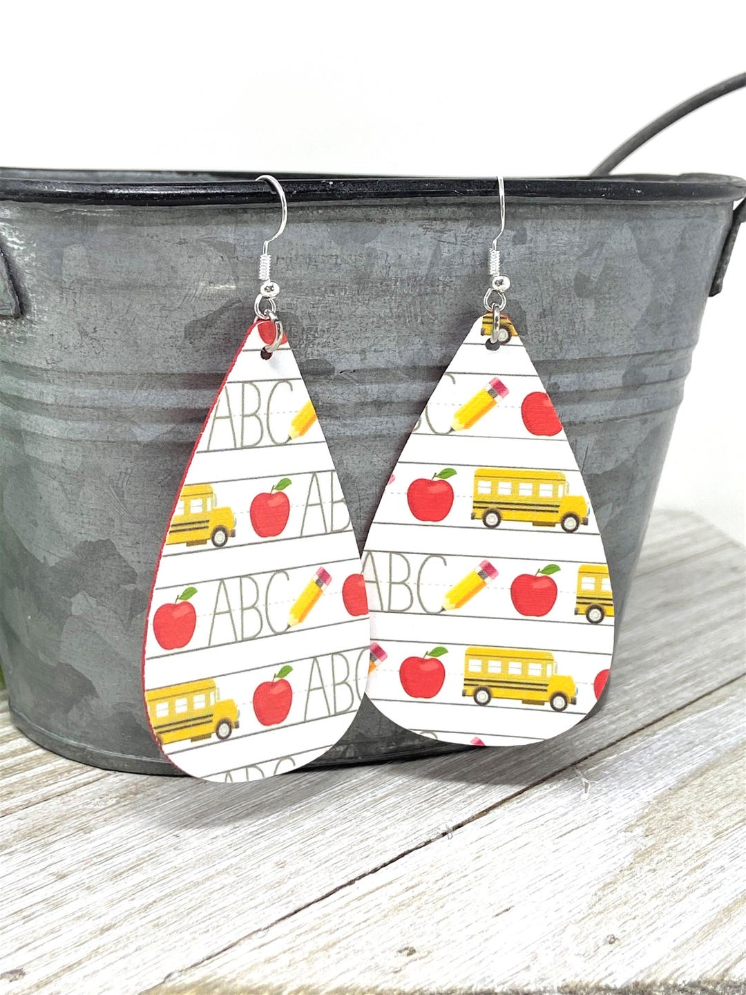 Teacher Gift | School Bus Earrings - Etsy