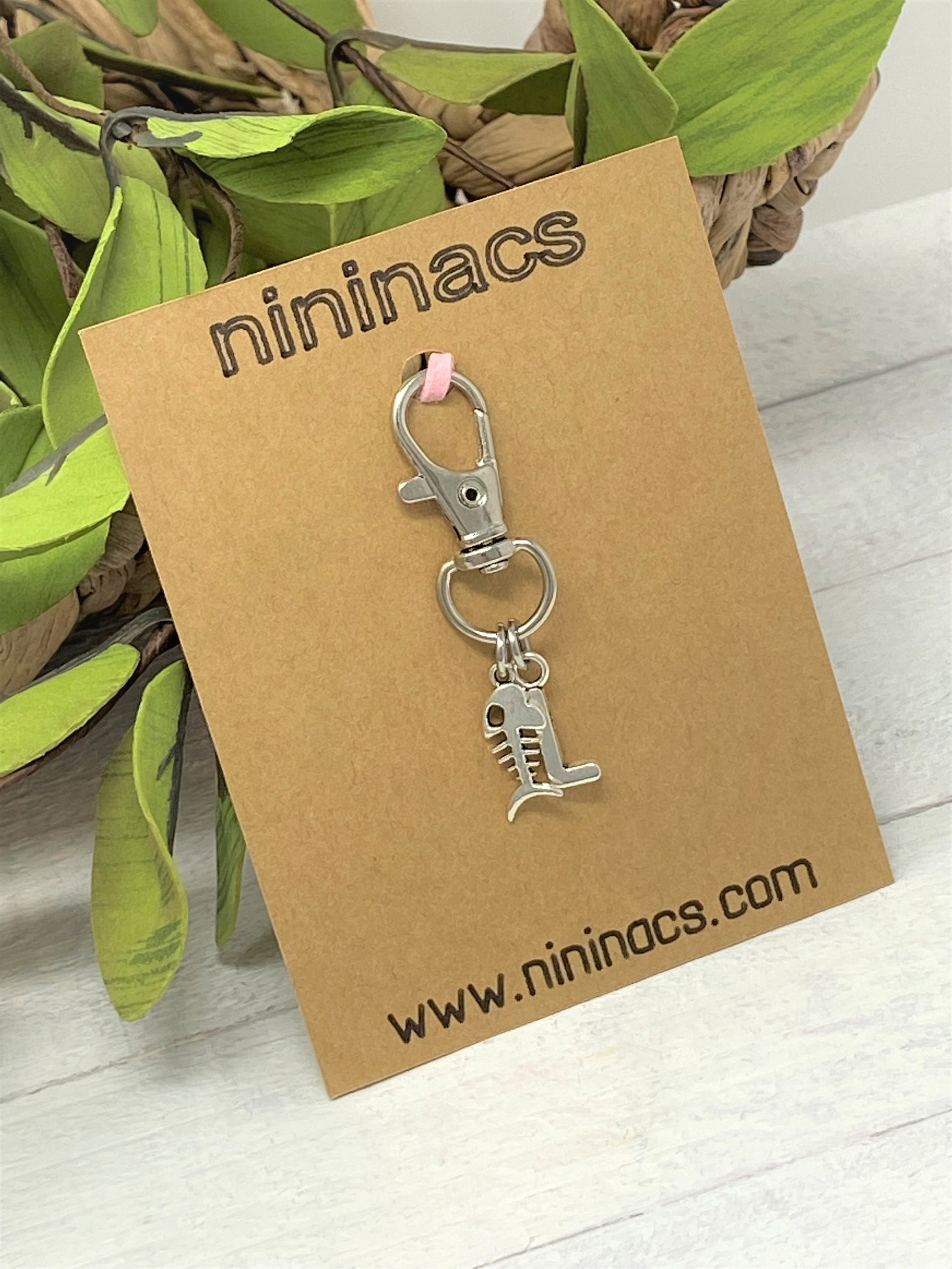Fish Bone Keychain Fish Bone Zipper Pull Fish Bone Charm - Etsy