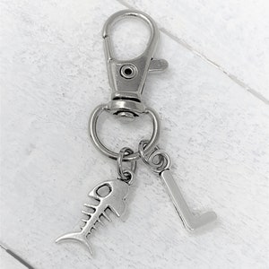 Fish Bone Keychain Fish Bone Zipper Pull Fish Bone Charm - Etsy