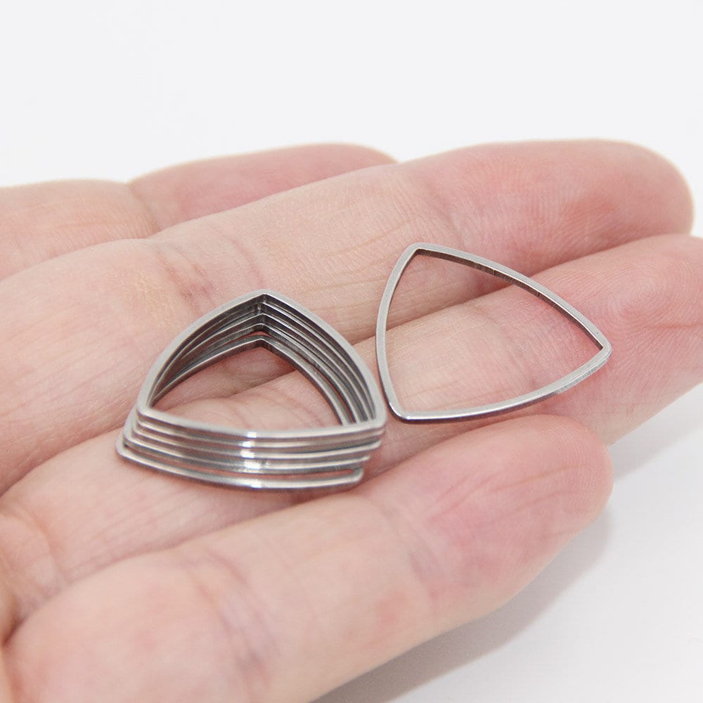 Stainless Steel Triangle Connectors Triangle Ring Links Gold | Etsy