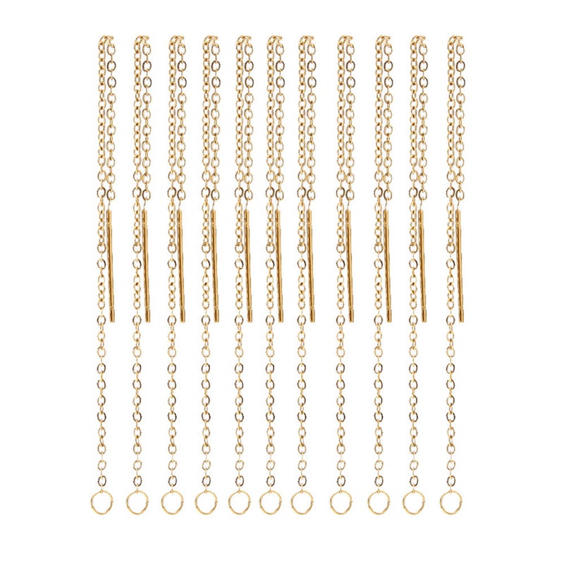 Long Chain Earrings - Etsy